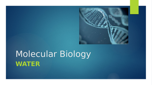 IB BIOLOGY TOPIC 2- Molecular Biology | Teaching Resources