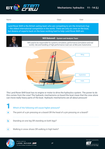Pressure and pressure in fluids | Teaching Resources