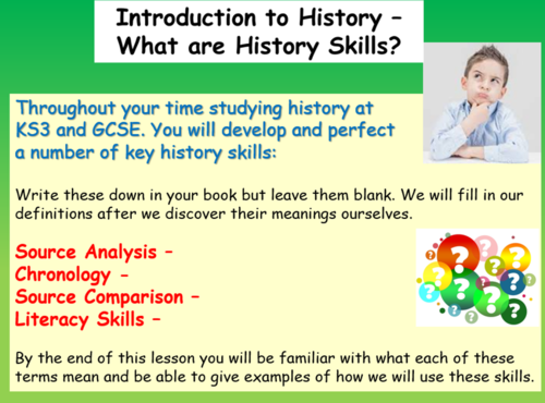 History Skills - Introduction | Teaching Resources