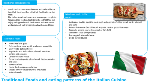 AQA GCSE Food Preparation & Nutrition section 4 lesson 5: Traditional ...