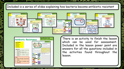 A Level Biology Antibiotic Resistance Lesson & Activities | Teaching ...