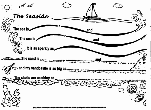 SEASIDE Writing and Colouring Fest | Teaching Resources