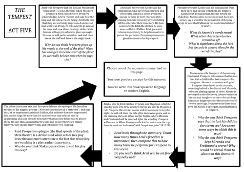 The Tempest: full scheme of work | Teaching Resources