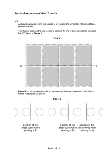 A Level Physics - complete practical exam style practise - Paper 3 AQA ...