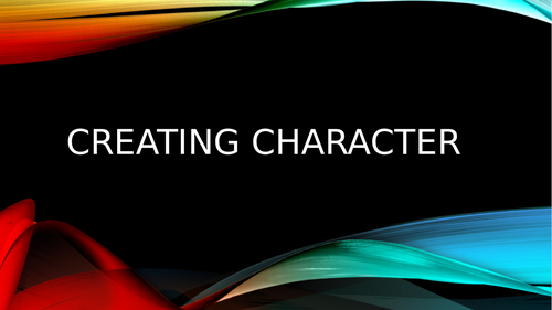 Creative writing: characters | Teaching Resources