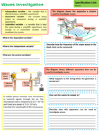 19 KS4 GCSE AQA 9-1 Science Practical Investigations Exam Questions ...