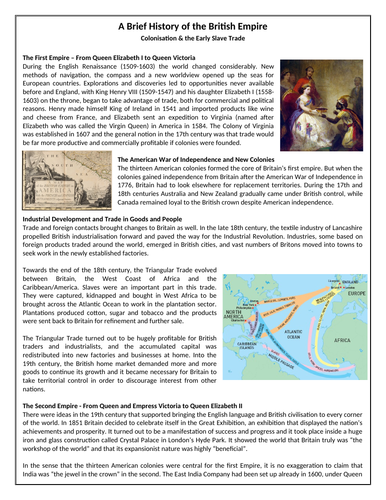 A Brief History of the British Empire, Colonisation & Slave Trade ...