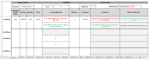 Provision Map and Intervention Tracker | Teaching Resources