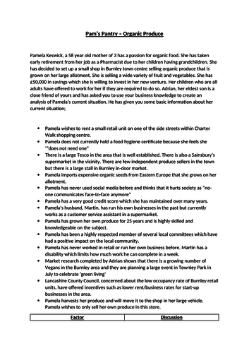 BTEC Level 3 Business Unit 1: Exploring Business Learning Aim C ...