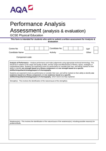 AQA GCSE PE 9-1 Complete course lesson & assessment resources ...