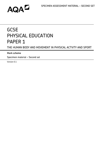 AQA GCSE PE 9-1 Paper 1 lessons, Worksheets and End of unit tests ...