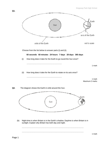 Earth and Space WHOLE UNIT - Exploring science (Year 8) | Teaching ...