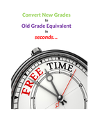 Old GCSE Grade Conversion Chart - Easy to Understand | Teaching Resources