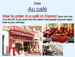 Au Café - Ordering in a café | Teaching Resources
