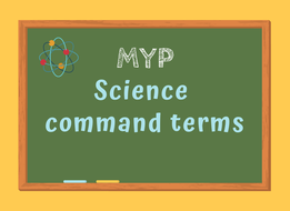 IB MYP Science Command Terms | Teaching Resources
