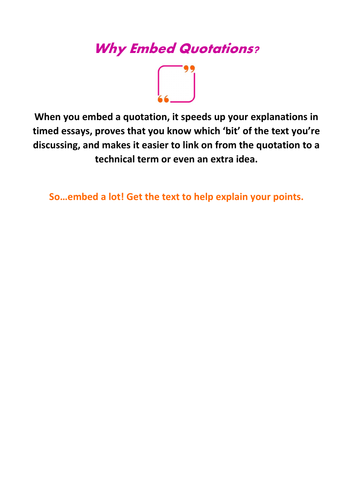 The Ultimate Guide to Embedding Quotations: with tasks based on Blake's ...