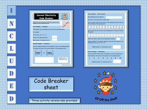 Current Electricity KS3 - Save the Technician Escape Room | Teaching ...