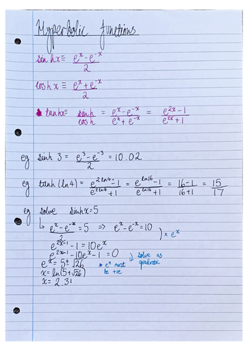 A-level Further Maths (Pure) Revision Notes and Example Questions ...