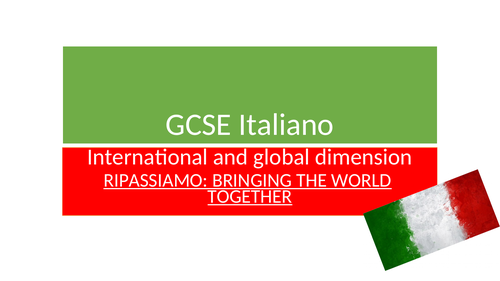 NEW ITALIAN GCSE REVISION RESOURCES | Teaching Resources
