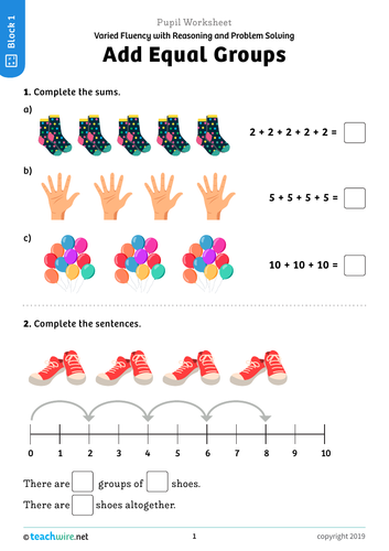 Y1 Summer Term – Block 1: Number: Multiplication & Division – Add Equal ... Y1 Summer Term – Block 1: Number: Multiplication & Division – Add Equal ...