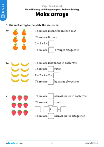 Y1 Summer Term – Block 1: Number: Multiplication & Division – Make ... Y1 Summer Term – Block 1: Number: Multiplication & Division – Make ...