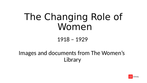 The Changing Role of Women: 1920s | Teaching Resources