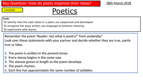 What is Poetry? | Teaching Resources