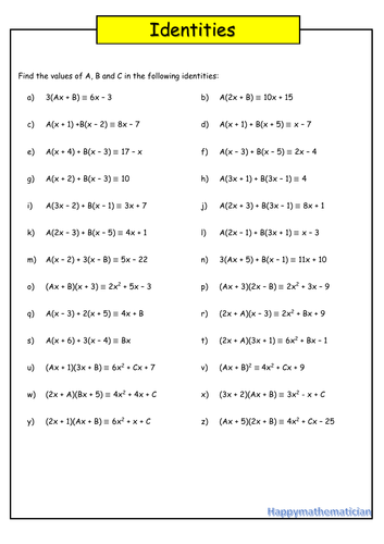Identities | Teaching Resources