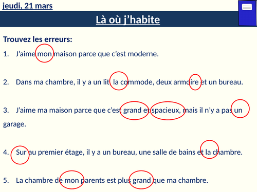 French lessons on town Ma Ville | Teaching Resources