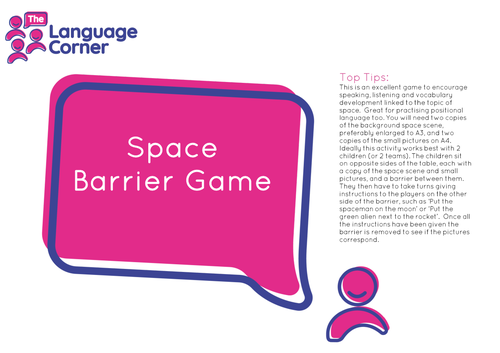 Space Barrier Game | Teaching Resources