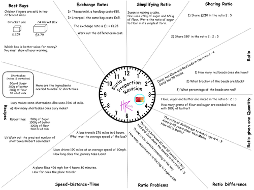 5 GCSE Foundation Mixed Revision Clocks with Answers (FREE) | Teaching ...