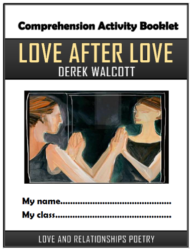 OCR Love and Relationships Poems Comprehension Activity Booklet Bundle ...