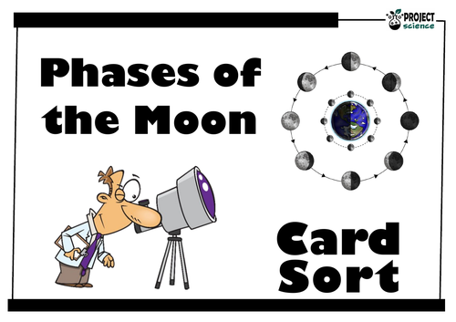 Phases of the Moon Card Sort | Teaching Resources
