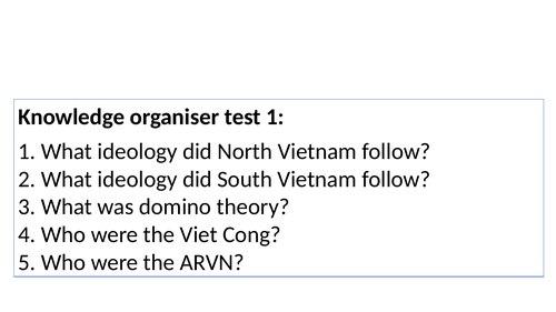 The Vietnam War (KS3) full SOW and resources | Teaching Resources