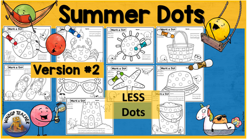 Summer Bingo Dot Dauber Worksheets - Do-A-Dot Marker Printable Activity ...