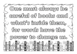 20 Reading for Pleasure quote colouring posters (English classroom ...