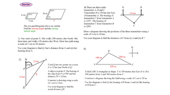 Scale Drawings with Bearings | Teaching Resources