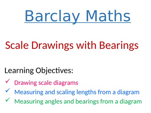 Bearings, Sine and Cosine Rules and Area Formula | Teaching Resources