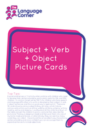 Sentence Building (SVO) Picture Cards | Teaching Resources