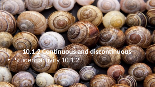 Continuous and discontinuous variation | Teaching Resources