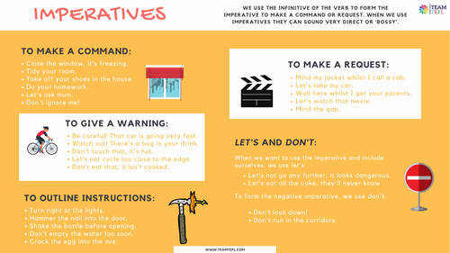 Imperatives ESL Lesson Plan A1 Beginner | Teaching Resources