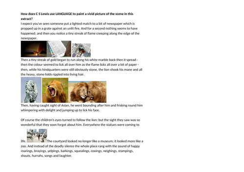 Narnia - assessment and additional activities to support CONTEXT ...