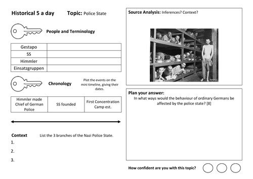 AQA Germany Democracy and Dictatorship 5 A Day Revision | Teaching ...