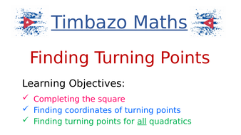 Finding Turning Points | Teaching Resources