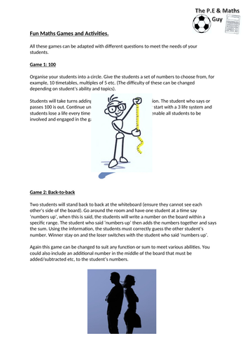 5 Fun and Engaging Mathematics Games | Teaching Resources