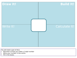 Draw It! Build It! Write It! Calculate It! Maths Mat | Teaching Resources