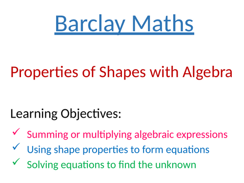 Algebra Plus | Teaching Resources