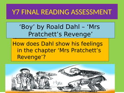 Mrs Pratchett’s Revenge’ Roald Dahl - Reading Assessment | Teaching ...