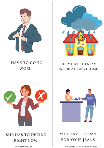 Modal Verb Have to A2 ESL Lesson Plan | Teaching Resources