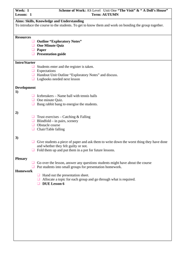 The Visit & A Dolls House - Ibsen and Durrenmatt- A Level Drama 17 ...